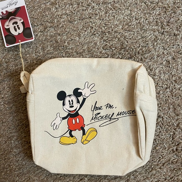 Primark | Bags | Primark Disney Mickey Mouse Canvas Pouch Zip Closure ...